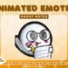 Ghost Taking Notes Animated Emote | Taking Notes Emote | Cute Ghost ...