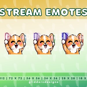 Corgi Twitch Emote Jumbo Pack 2 | 24 Corgi Emotes for Twitch, Youtube ...