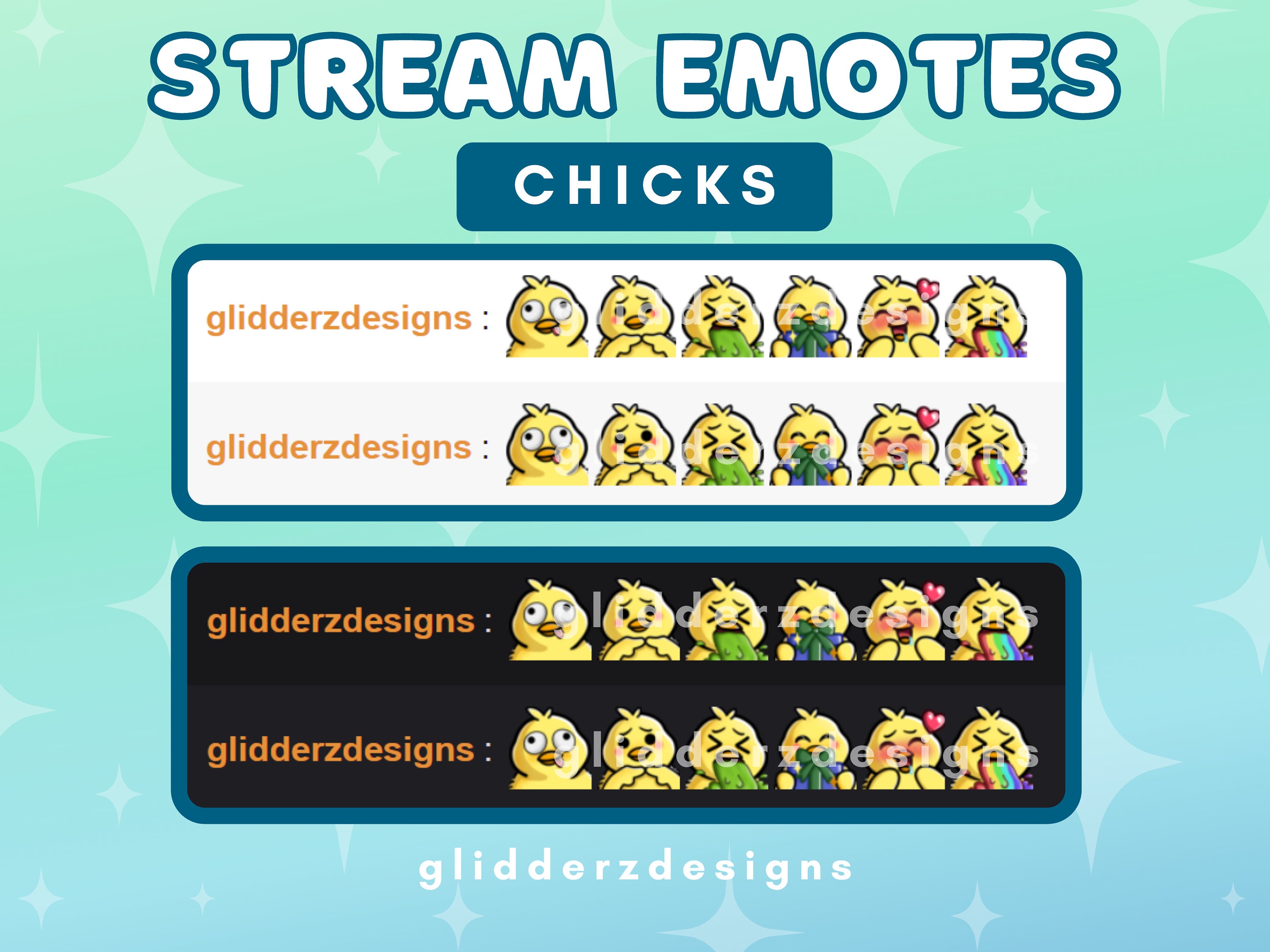 Animated Chick Emotes Chick Twitch Emotes Animated Chick - Etsy