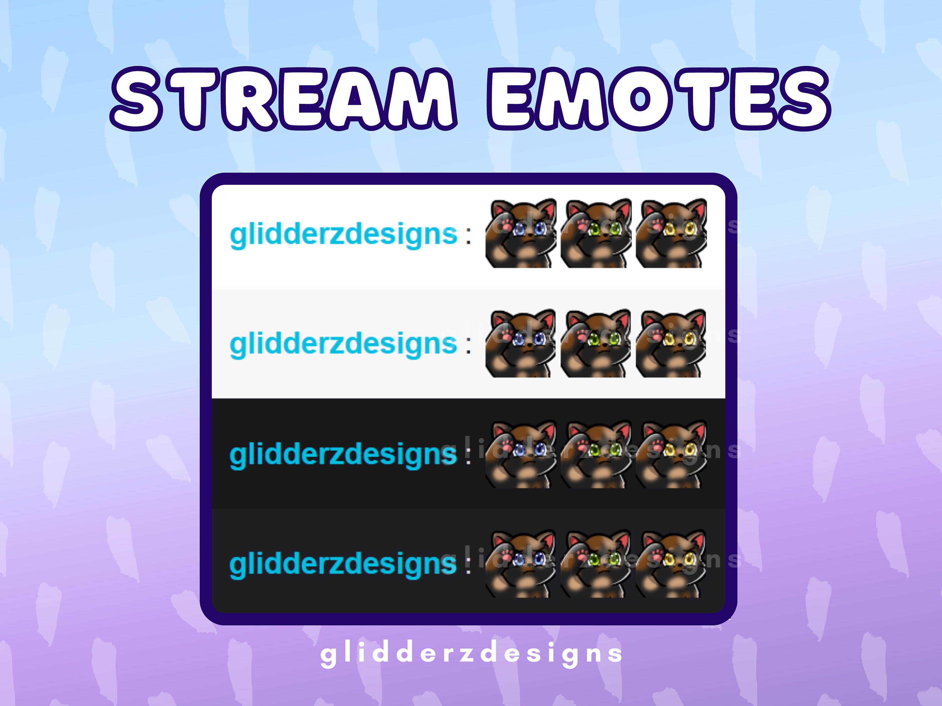 Tortoiseshell Cat Salute Animated Emote Tortoiseshell Cat - Etsy