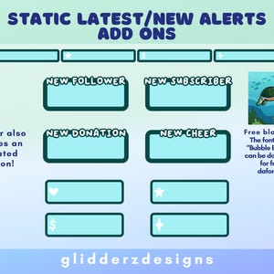 ANIMATED Ocean Twitch Package | Turtle Twitch Package | Turtle Stream ...