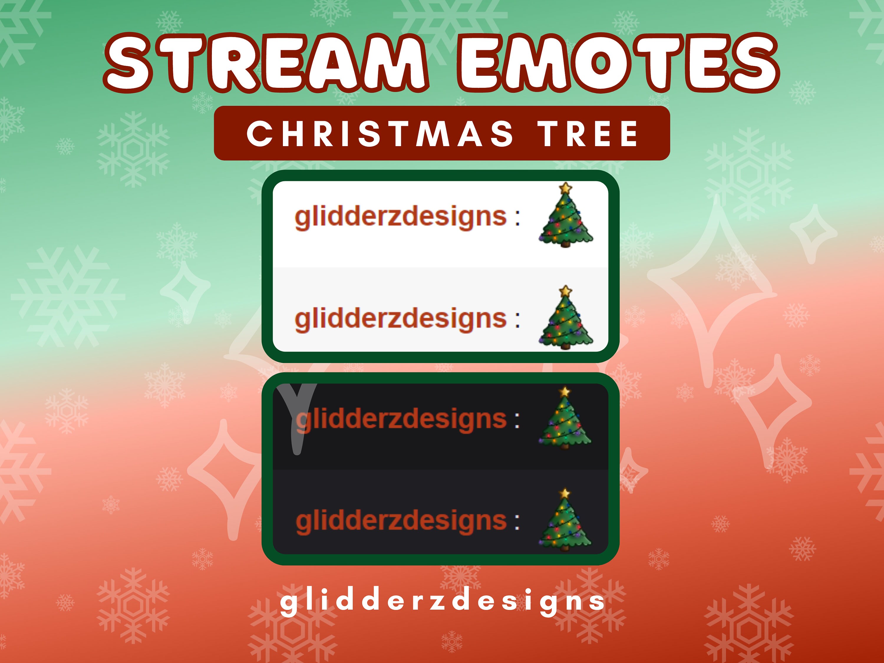 Christmas Tree ANIMATED Twitch Emote | Christmas Tree Twitch Emote ...