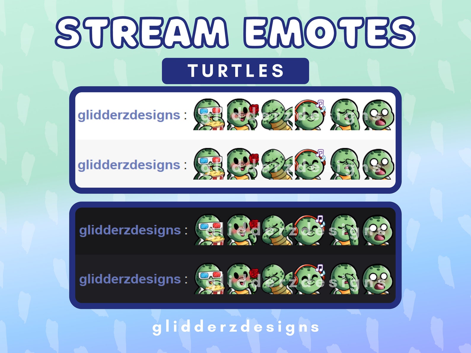 Turtle Twitch Emote Animated Turtle Twitch Emotes Animated - Etsy