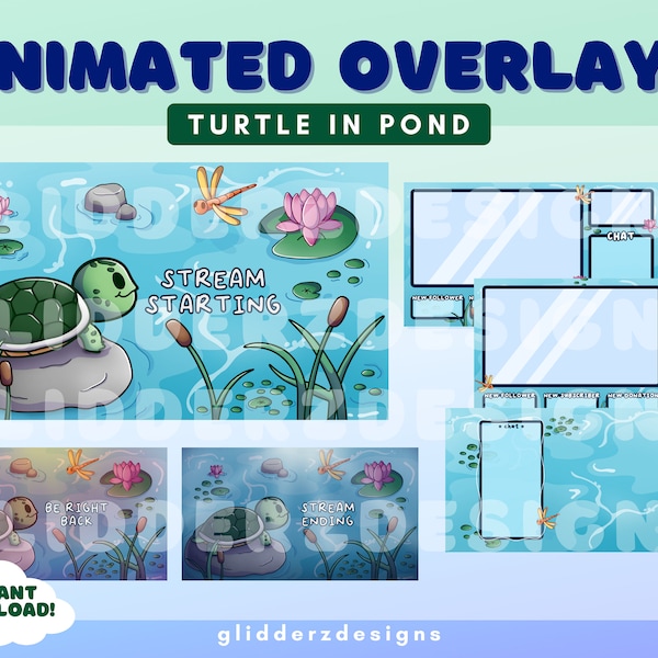 Deep Sea Stream Pack - Ocean Themed Twitch Overlay | Animated Scenes ...