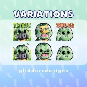 Turtle Emote Jumbo Pack 3 Sea Turtle Twitch Emotes 25 Turtle Emotes for ...