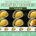 Taco Sub Badge Twitch Stream Taco Emote Taco Badges Taco Twitch Sub ...