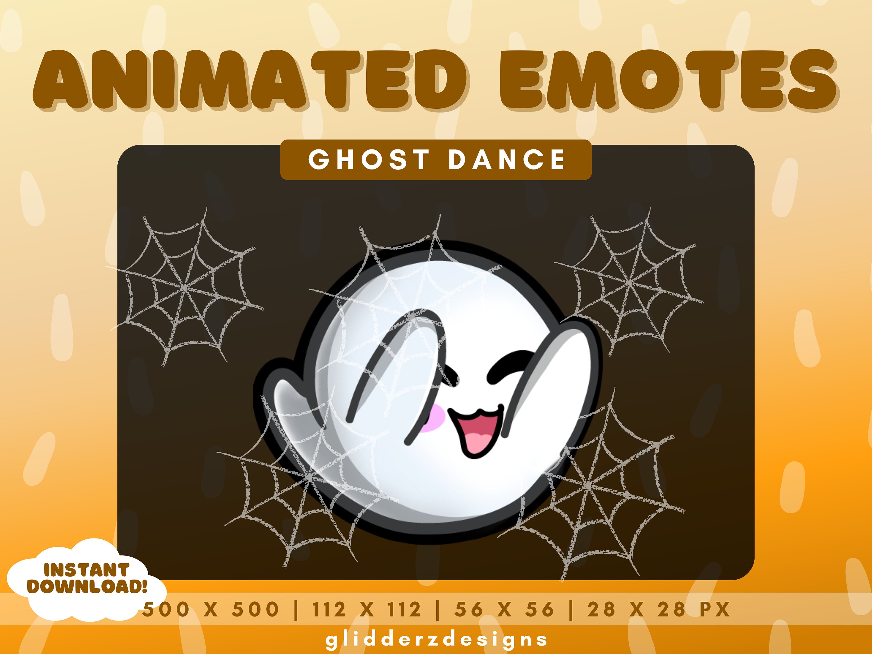 Dance ANIMATED Twitch Emote Ghost Dance Emote Ghost - Etsy
