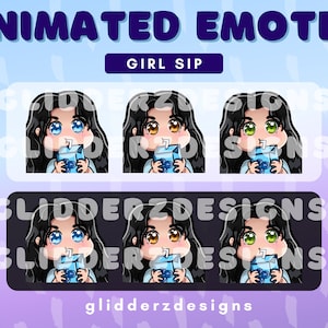 Girl Sip Animated Twitch Emote Girl Sip Twitch Emote Animated Girl ...