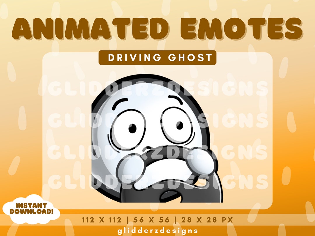 Driving Twitch Emote | Ghost Animated Emote | Driving Animated Twitch ...