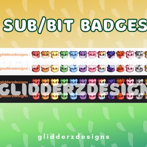 Dog Twitch Sub Badges | Dog Sub Badges | Cute Dog Bit Badges | Dog ...