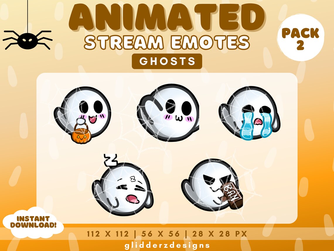 Ghost Animated Emotes Animated Twitch Emotes Ghosts Ghost - Etsy