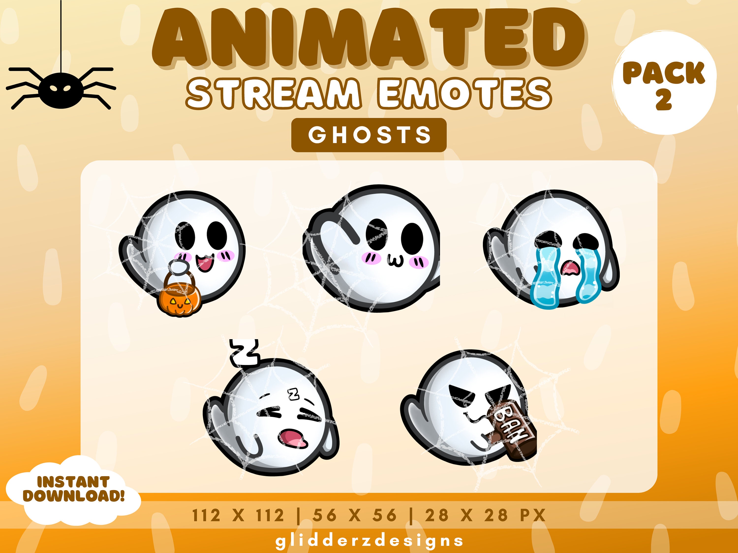 Ghost Animated Emotes Animated Twitch Emotes Ghosts Ghost - Etsy