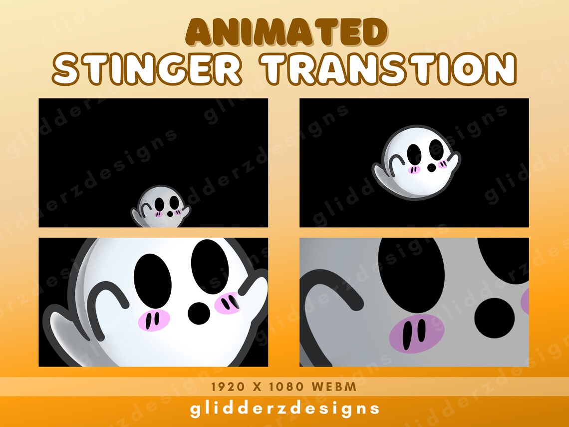 Ghost Twitch Stinger Transition | Twitch Ghost Transition | Halloween Stinger Transition | Ghost ...