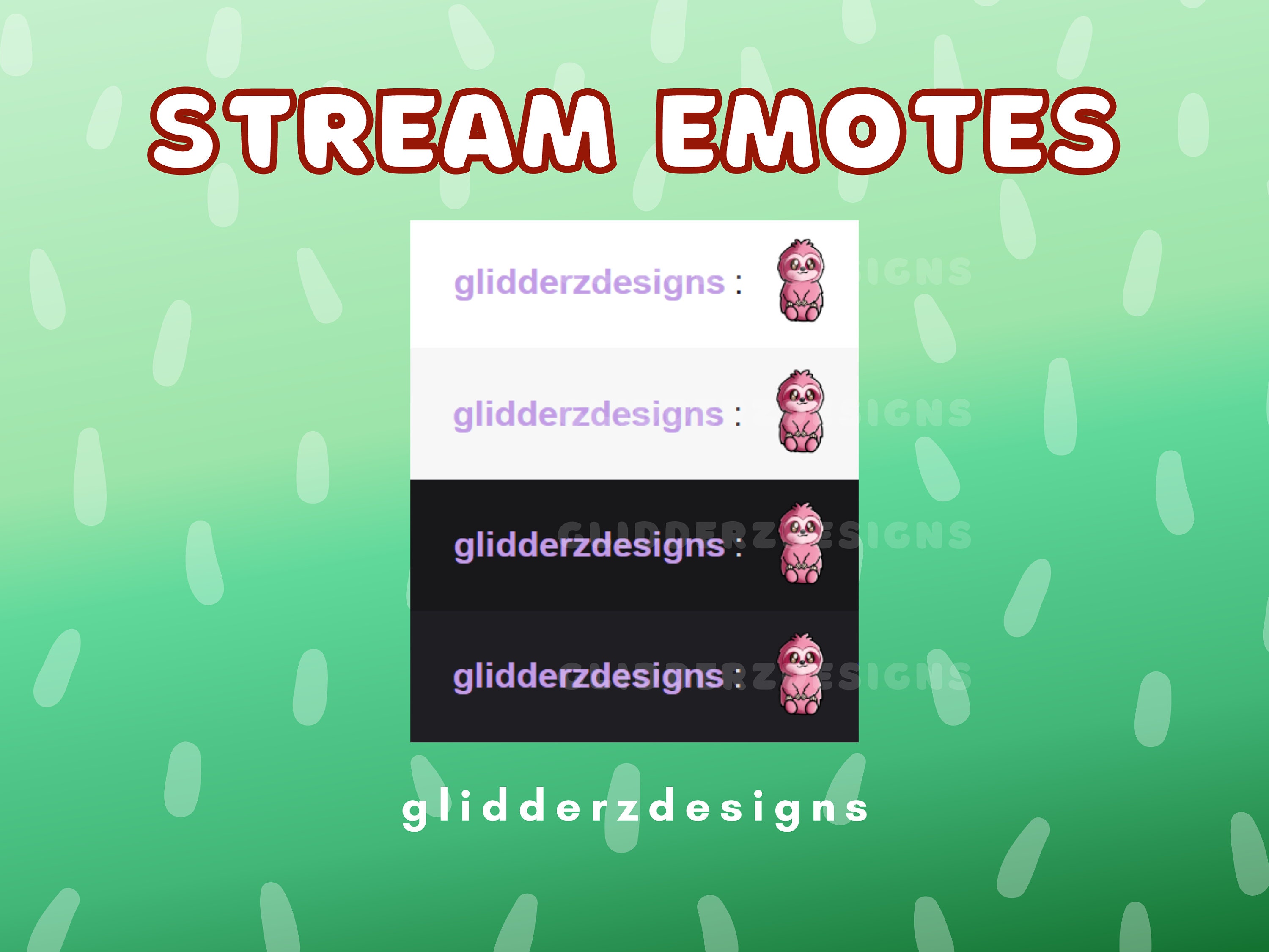 Pink Sloth Spin Animated Twitch Emote | Spinning Emote Twitch | Cute ...