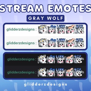 Wolf Animated Emote Pack 4 Wolf Animated Discord Emotes - Etsy