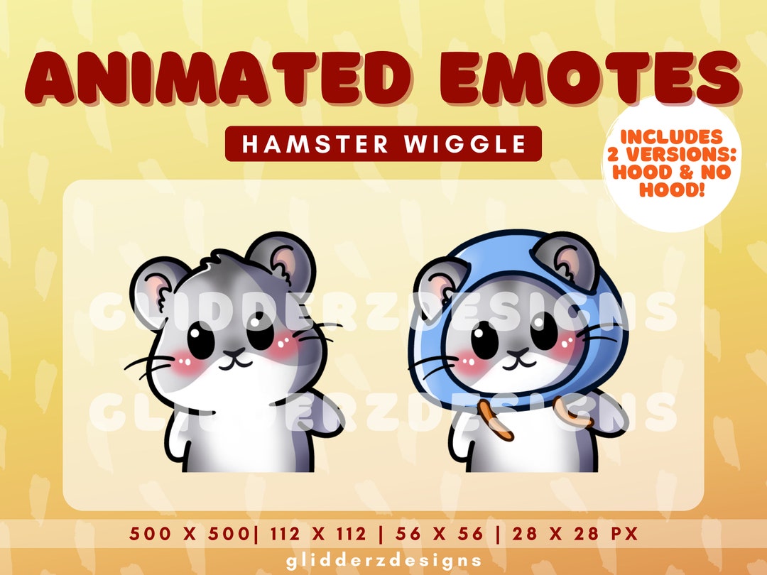Gray Hamster Wiggle Emote Animated | Hamster Wiggle Animated Emote ...