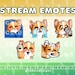 Corgi Emote Jumbo Pack 1 | 20 Corgi Twitch Emotes | Cute Puppy Emotes ...