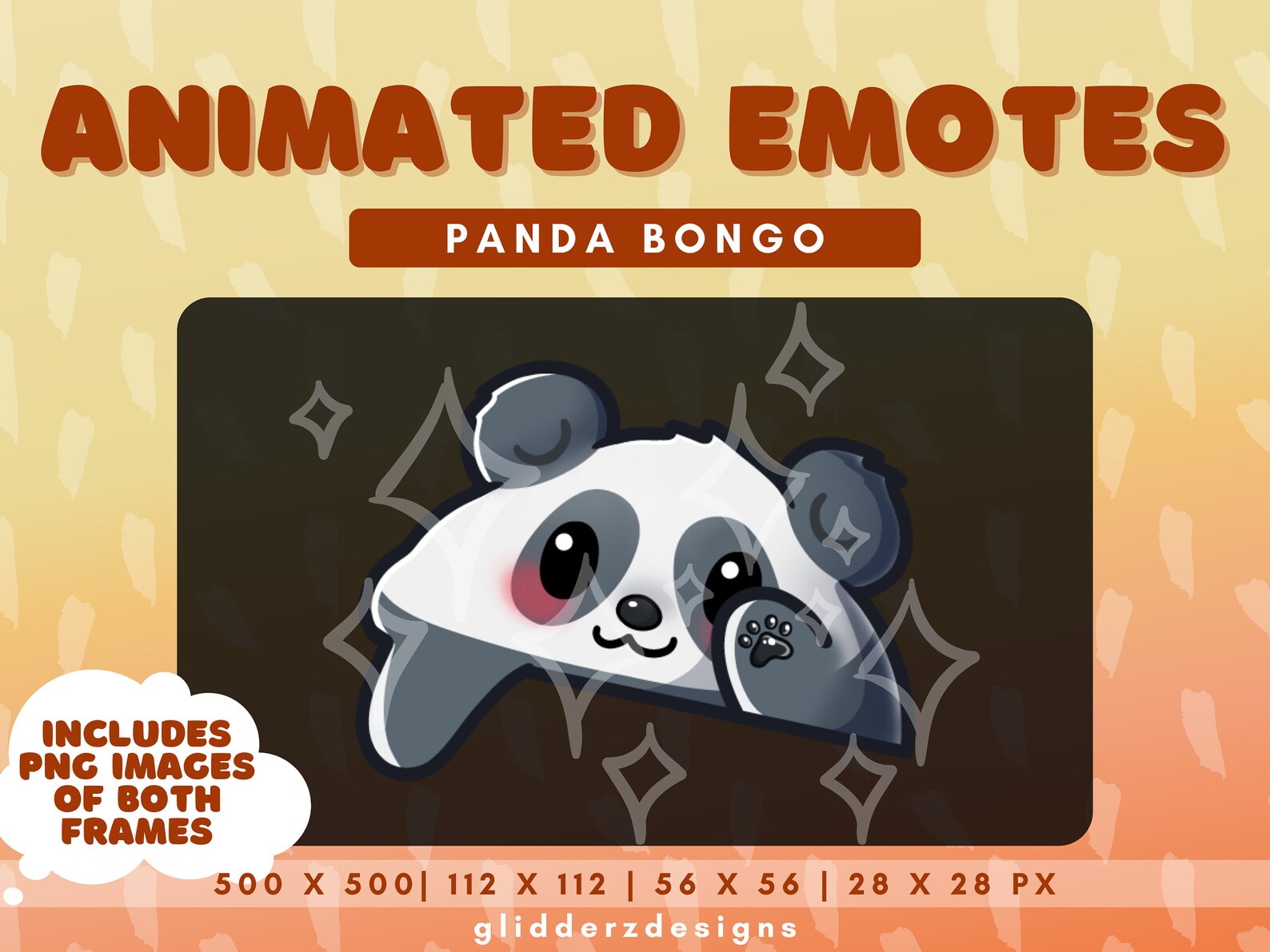 Panda Bongo Emote Panda Bongo Animated Emote Bongo Twitch - Etsy