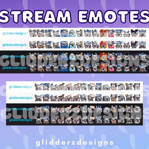 Gray Bunny Emote Jumbo Pack 1 | Gray Bunny Twitch Emotes | 21 Gray ...