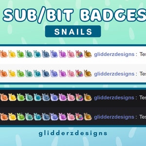 Snail Sub Badge | Twitch Snail Stream Badge | Snail Badge Twitch ...