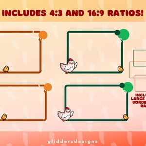 Chicken Animated Overlay | Chicken Twitch Overlay | Chick Twitch ...