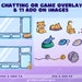 Blue Animated Stream Overlays Cat Animated Starting Soon Screen Orange ...
