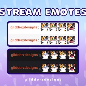 Pop Cat Animated Emote | Calico Cat Twitch Emotes | Cat Pop Emote ...