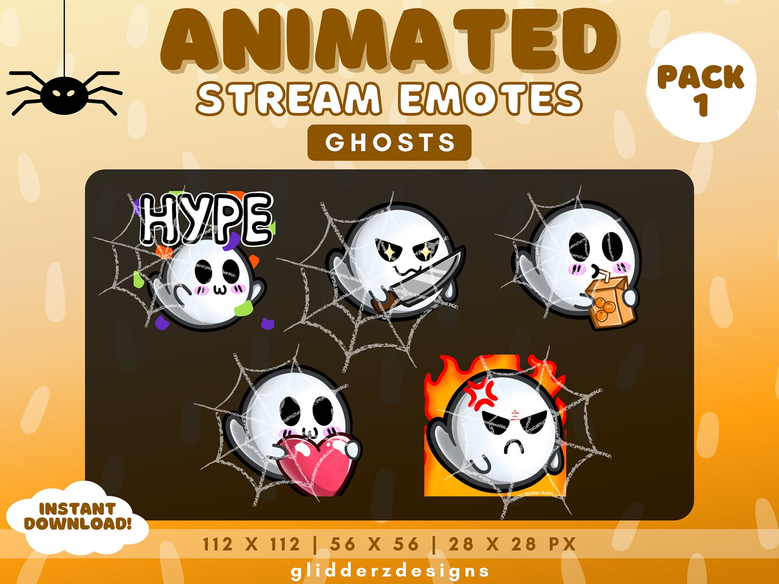 Animated Twitch Emotes Ghosts | Animated Ghost Emotes | Twitch Ghost ...