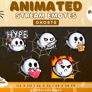 Animated Twitch Emotes Ghosts | Animated Ghost Emotes | Twitch Ghost ...