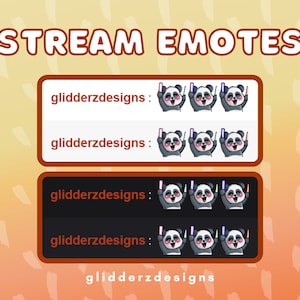 Panda Rave Emote ANIMATED | Panda Glow Stick Twitch Emote | Animated ...