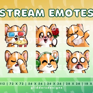 Corgi Twitch Emote Jumbo Pack 2 | 24 Corgi Emotes for Twitch, Youtube ...