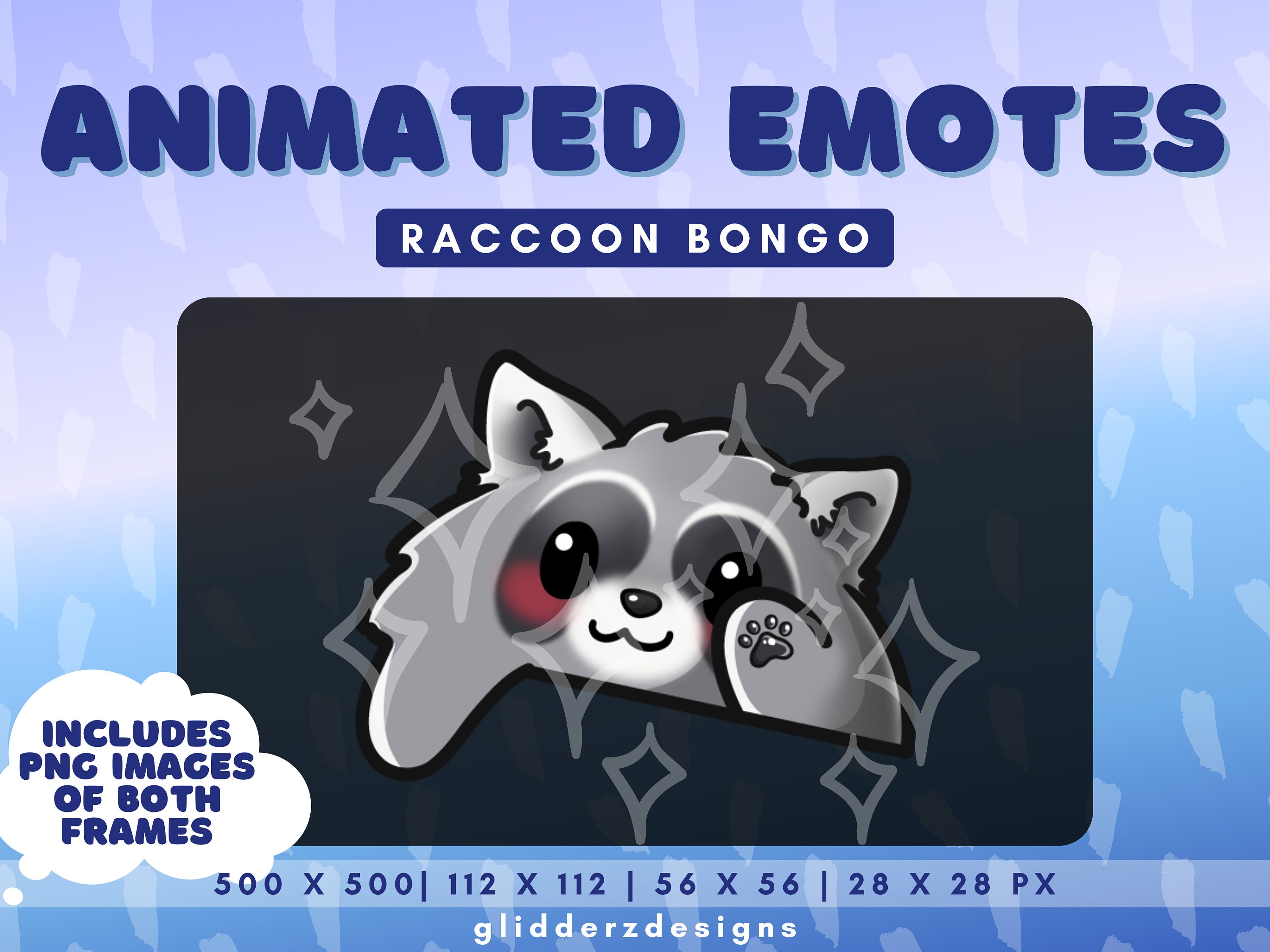 Raccoon Bongo Animated Emote Twitch | Raccoon Bongo Emote | Bongo Cat ...