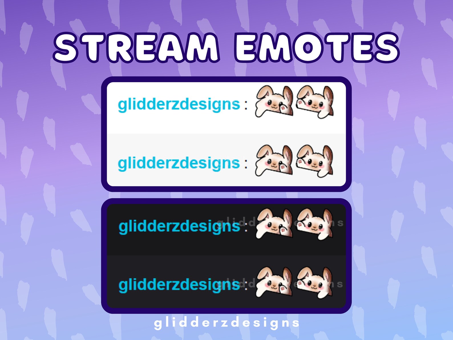 Tan Bunny Bongo Emote Animated Bunny Bongo Animated Emote - Etsy