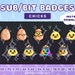 Chick Sub Badges Twitch | Chick Twitch Badges | Chick Stream Badge ...