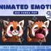 Red Panda Pop Cat Emote | Pop Cat Animated Emote Twitch | Pop Emote ...