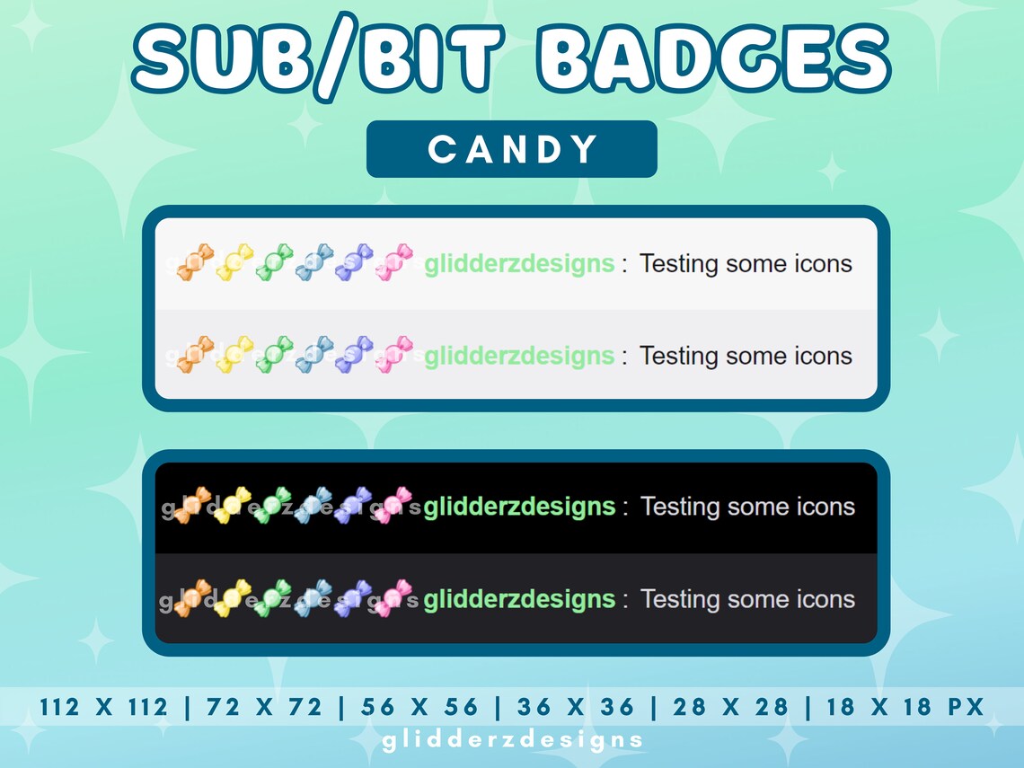 Twitch Candy Badge Candy Sub Badge Candy Bit Badge Stream - Etsy