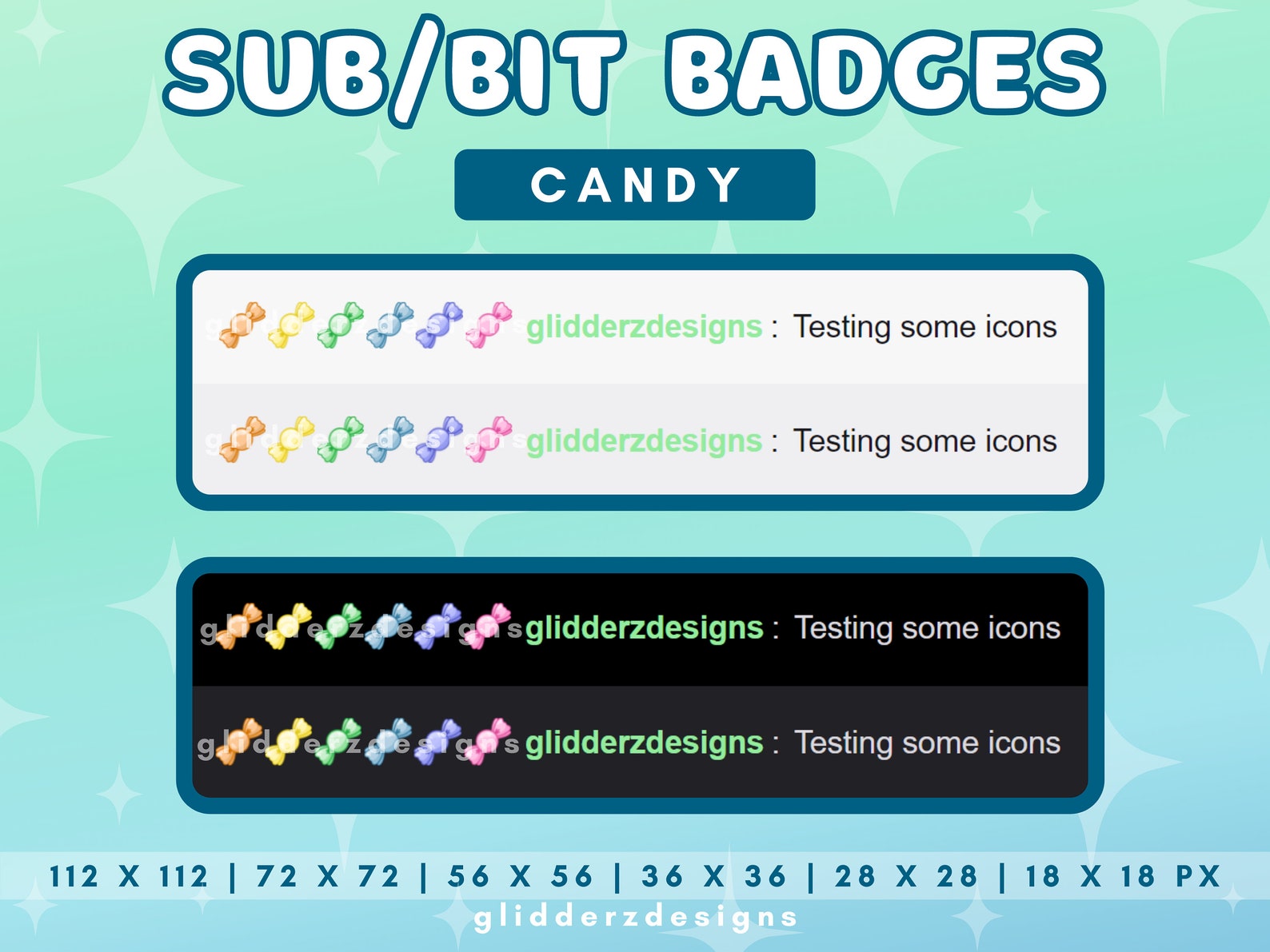 Twitch Candy Badge Candy Sub Badge Candy Bit Badge Stream - Etsy