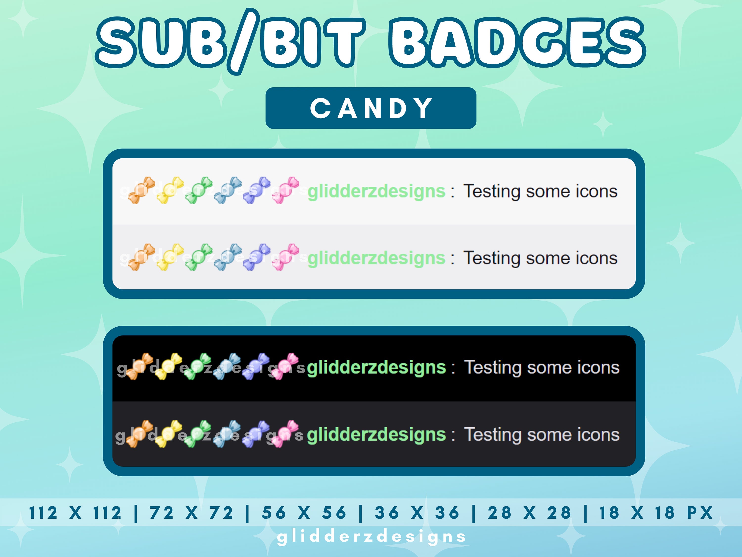 Twitch Candy Badge Candy Sub Badge Candy Bit Badge Stream - Etsy
