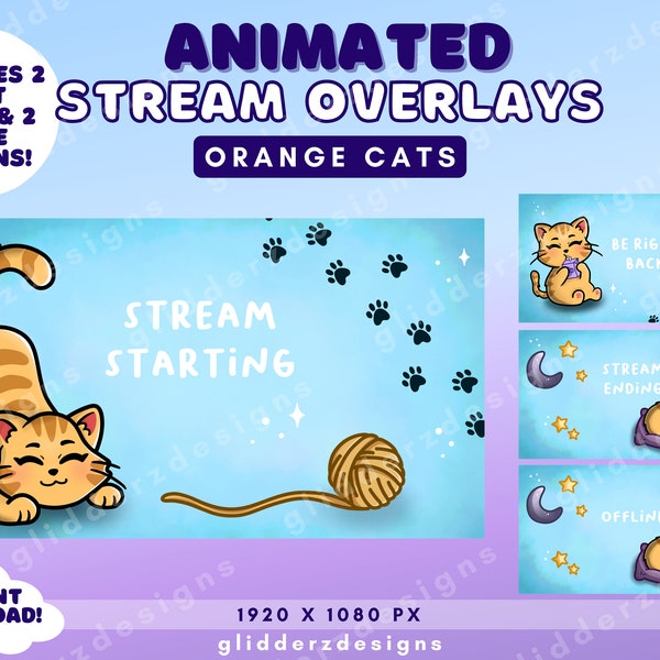 Animated Cat Overlay - Etsy