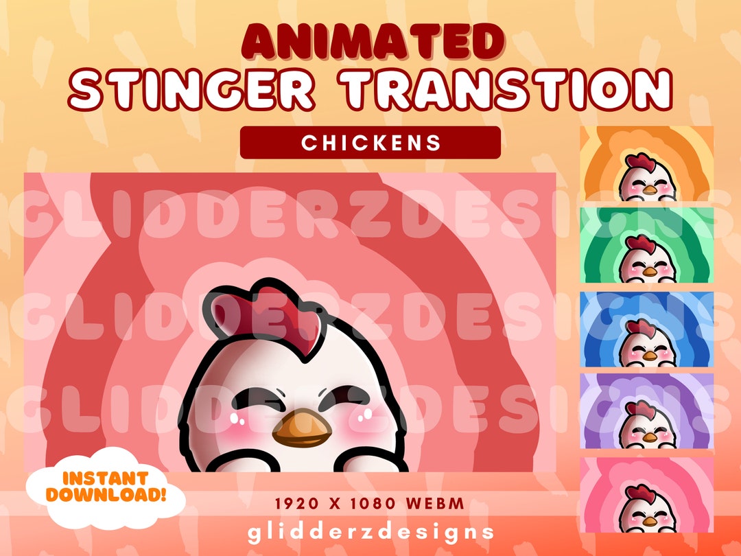 Chicken Stinger Transition | Chicken Twitch Transition | Animated ...