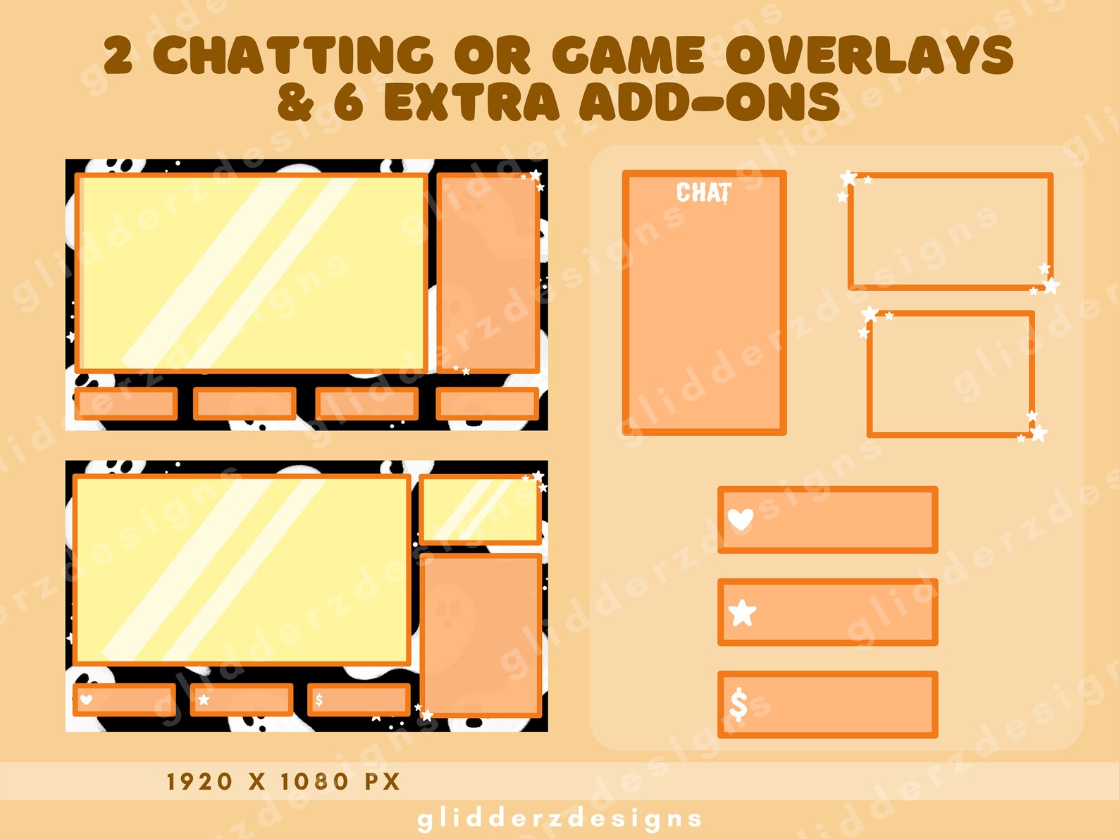 Ghost Twitch Overlay Twitch Halloween Overlays Animated - Etsy