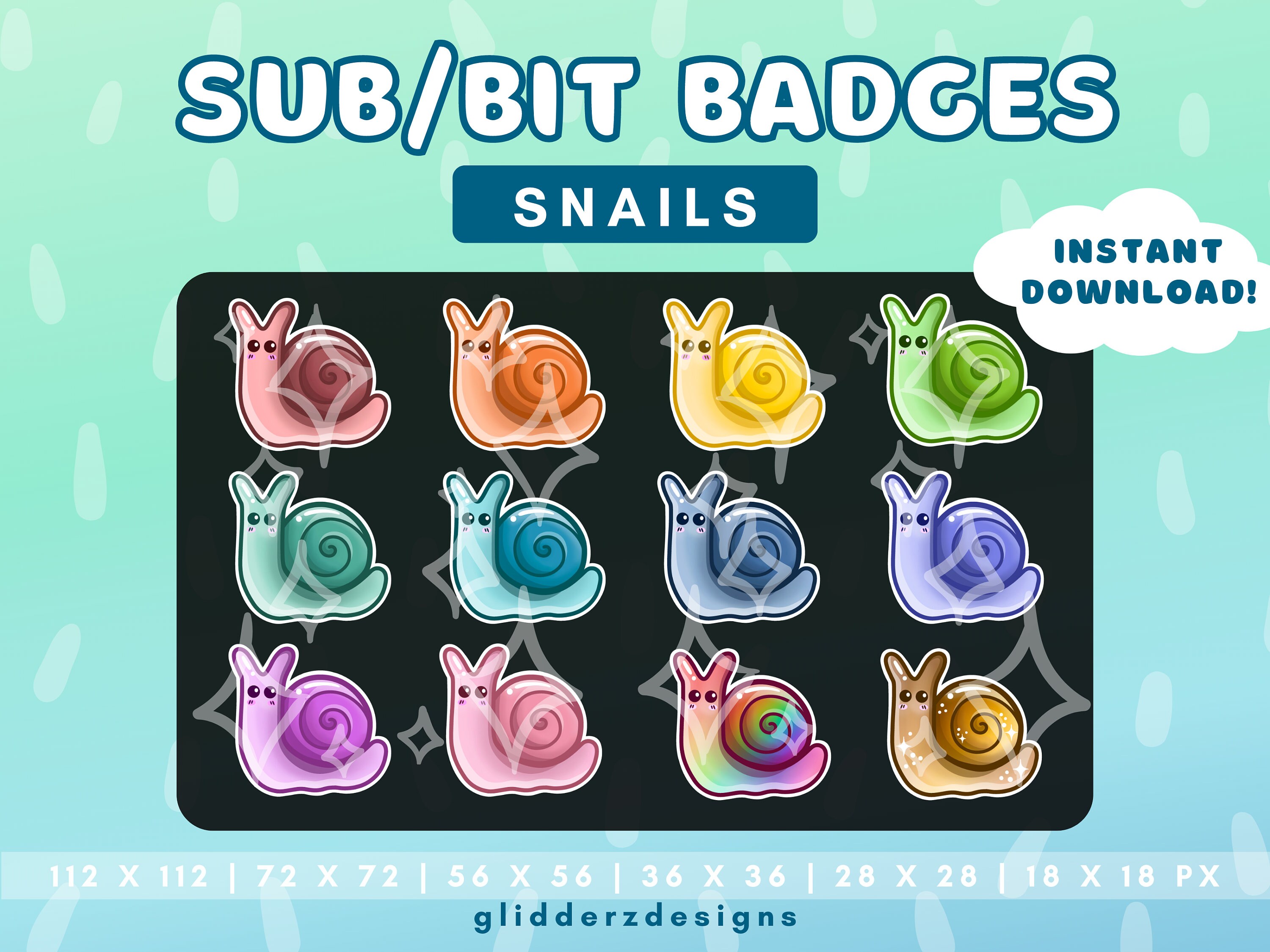 Snail Sub Badge Twitch Snail Stream Badge Snail Badge - Etsy