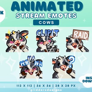 Cow Twitch Emotes Animated Cow Twitch Animated Emotes Animated Cow ...