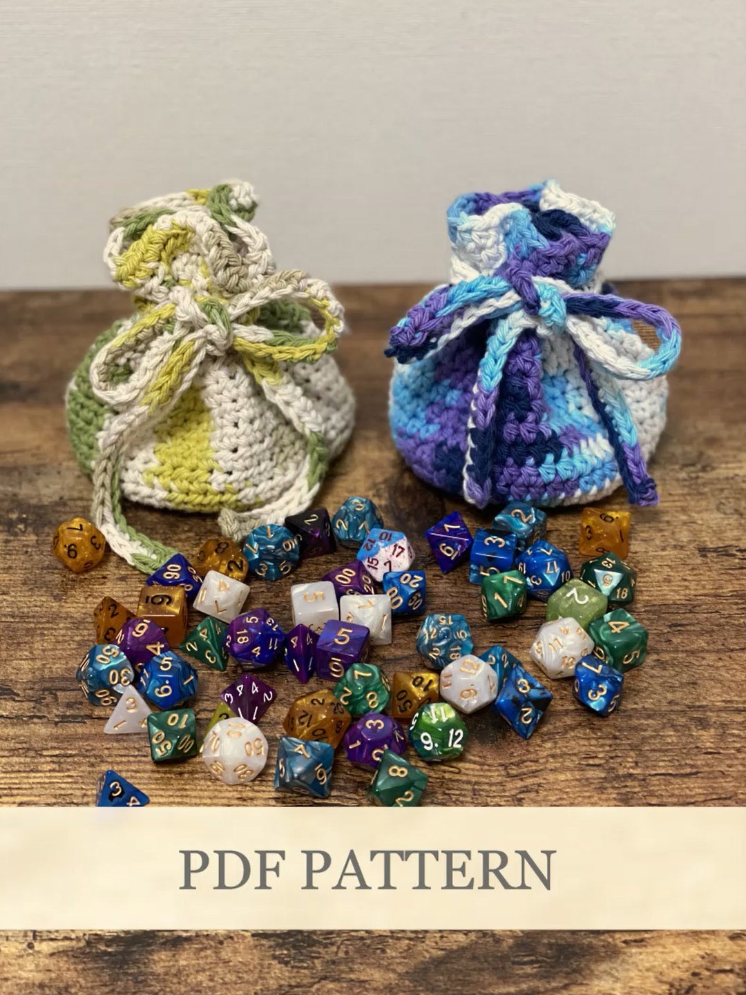 PDF Fjord&jester Inspired Dice Bags Pattern (crochet) - Etsy
