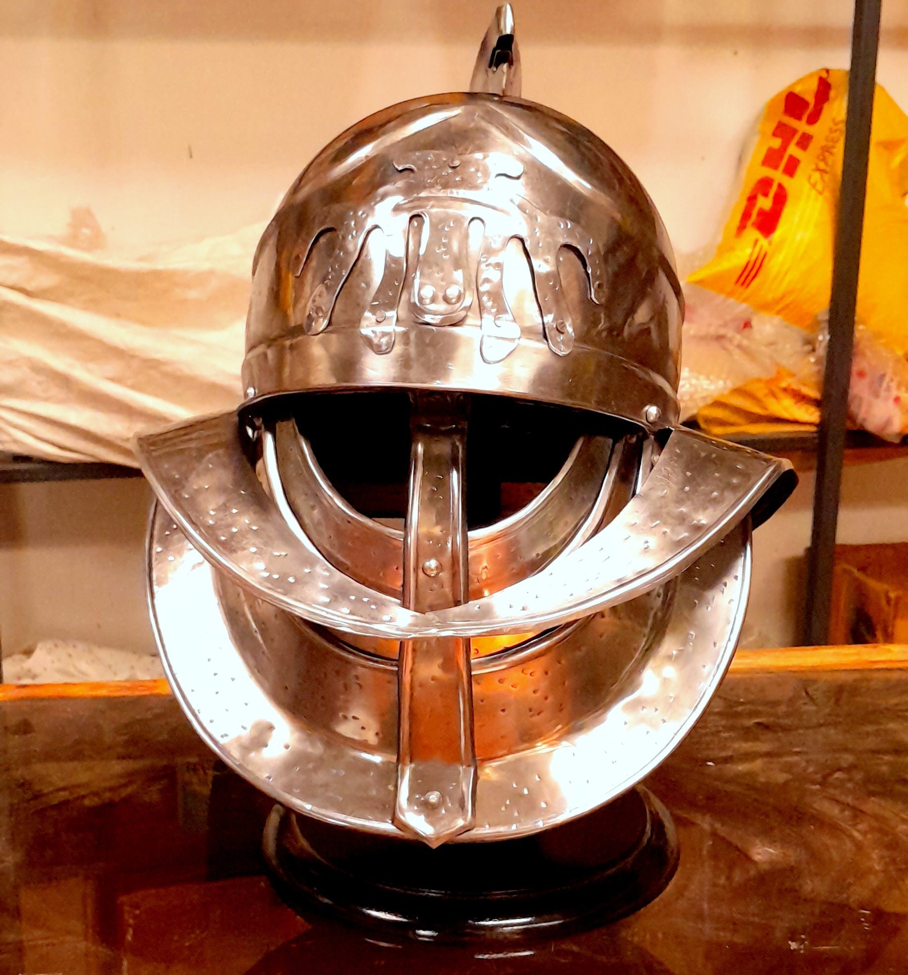 Spartacus Gladiator Helmet Heavy Metal Armour Helmet Easy to - Etsy