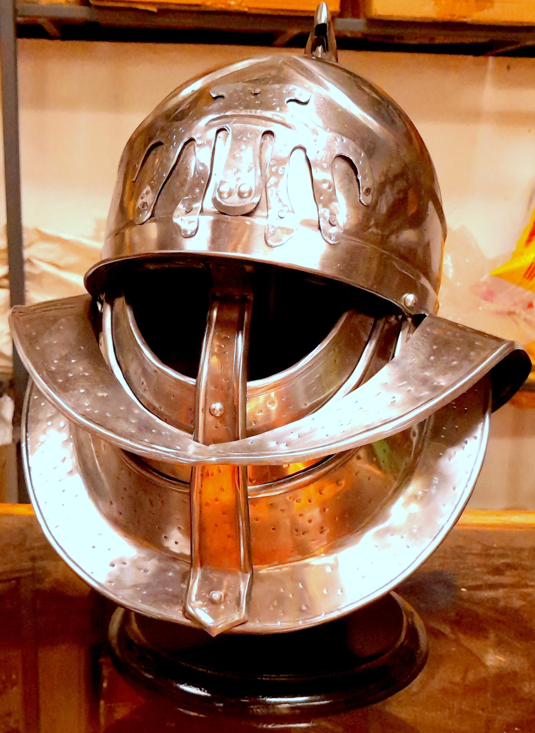 Spartacus Gladiator Helmet Heavy Metal Armour Helmet Easy to - Etsy