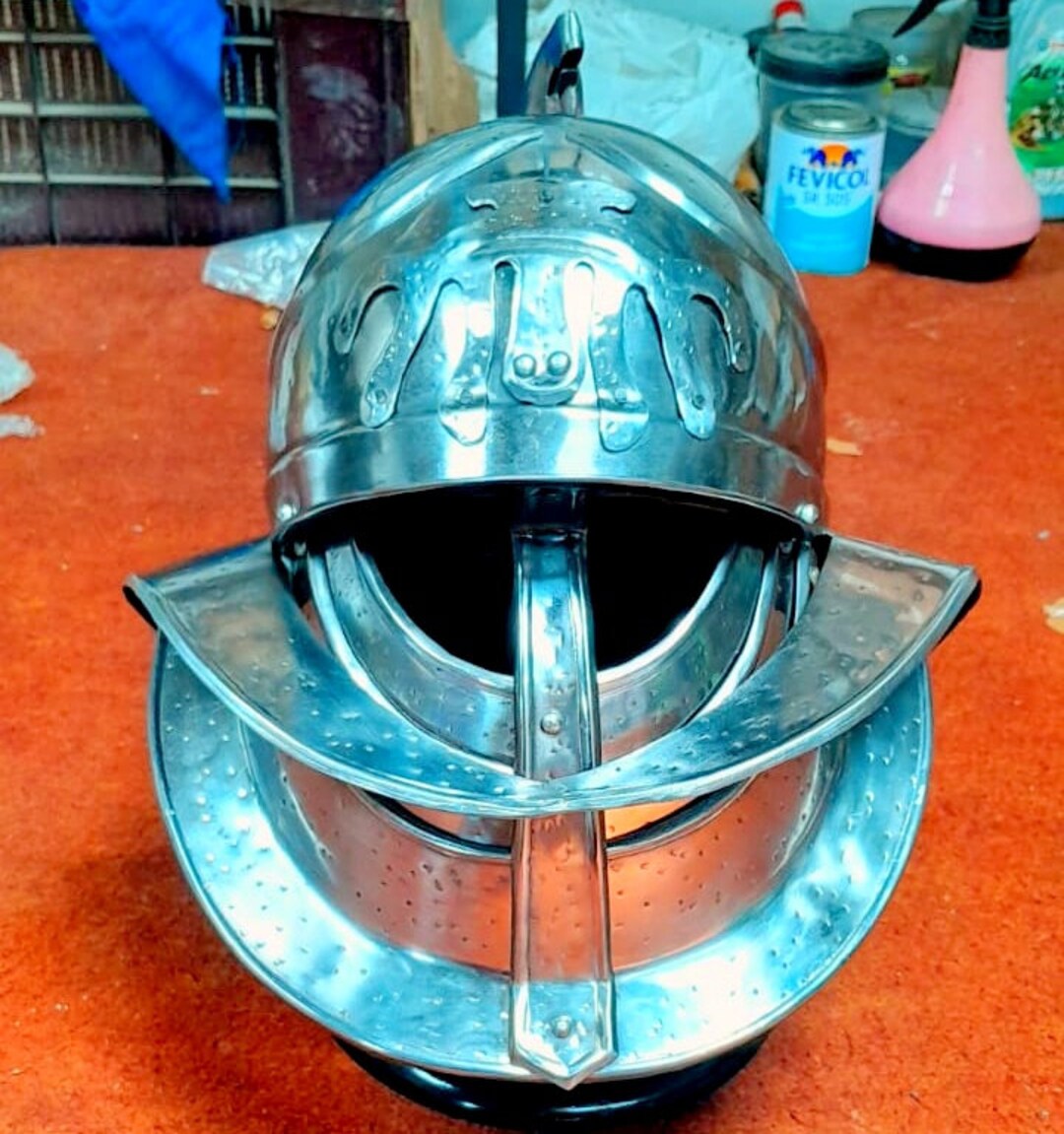Spartacus Gladiator Helmet Heavy Metal Armour Helmet Easy to - Etsy