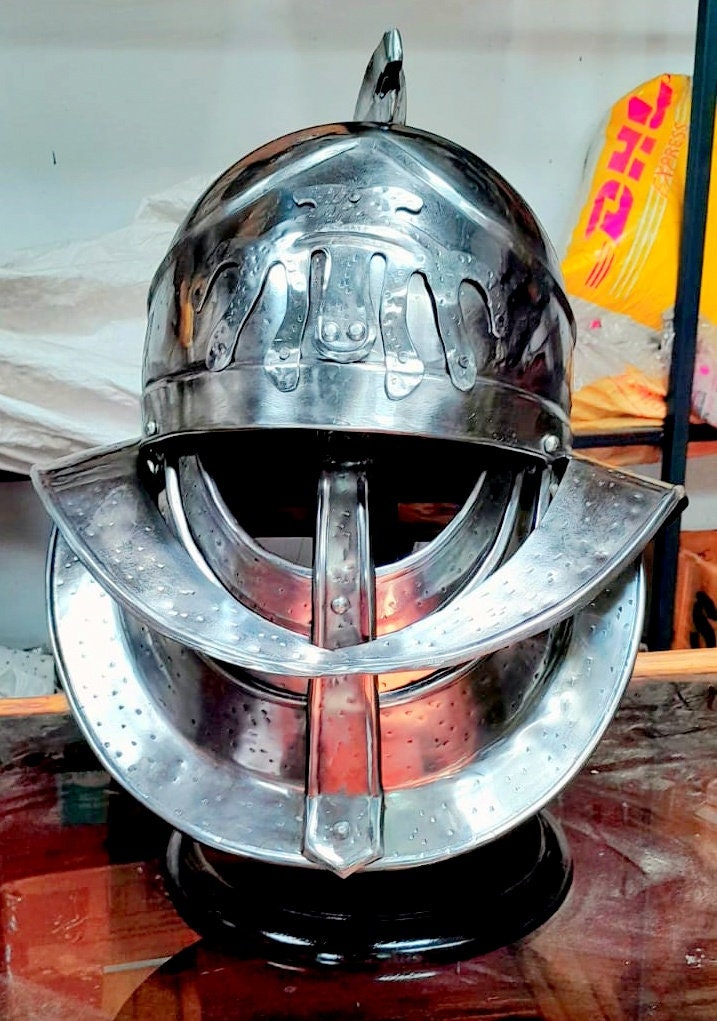 Spartacus Gladiator Helmet Heavy Metal Armour Helmet Easy to - Etsy