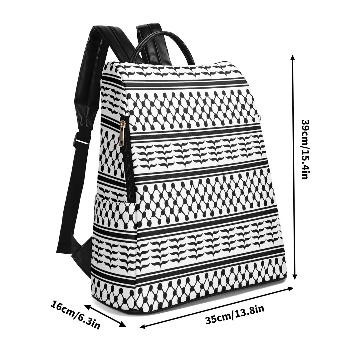 Keffiyeh Scarf Style Backpack Palestine Bag New Travel PU Daypack, Free ...