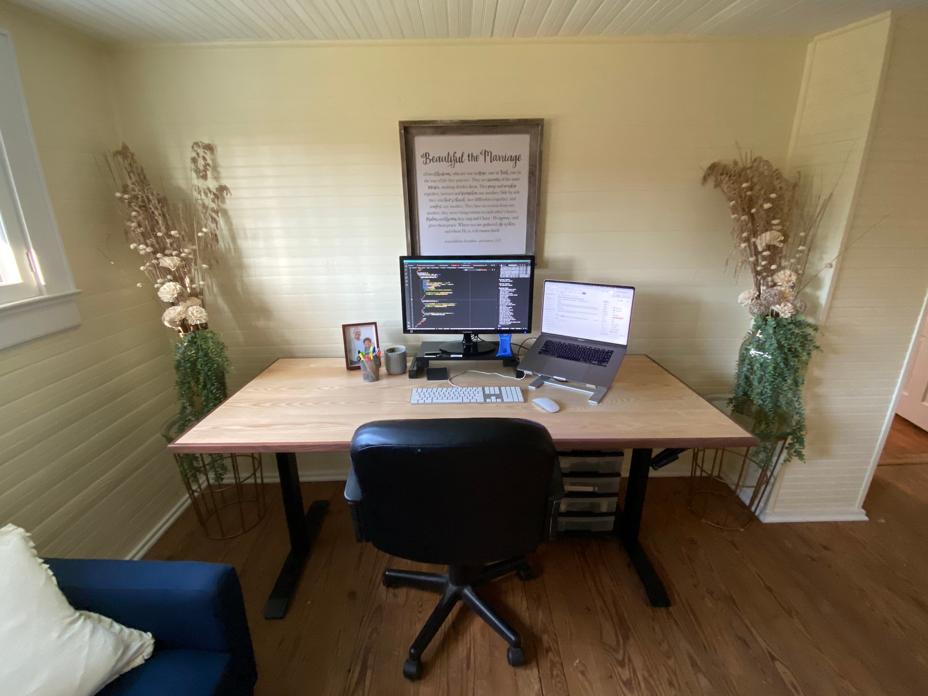 Solid Wood Desk, Standing Desk, Sit/stand Desk Top, Desktop, Hardwood ...